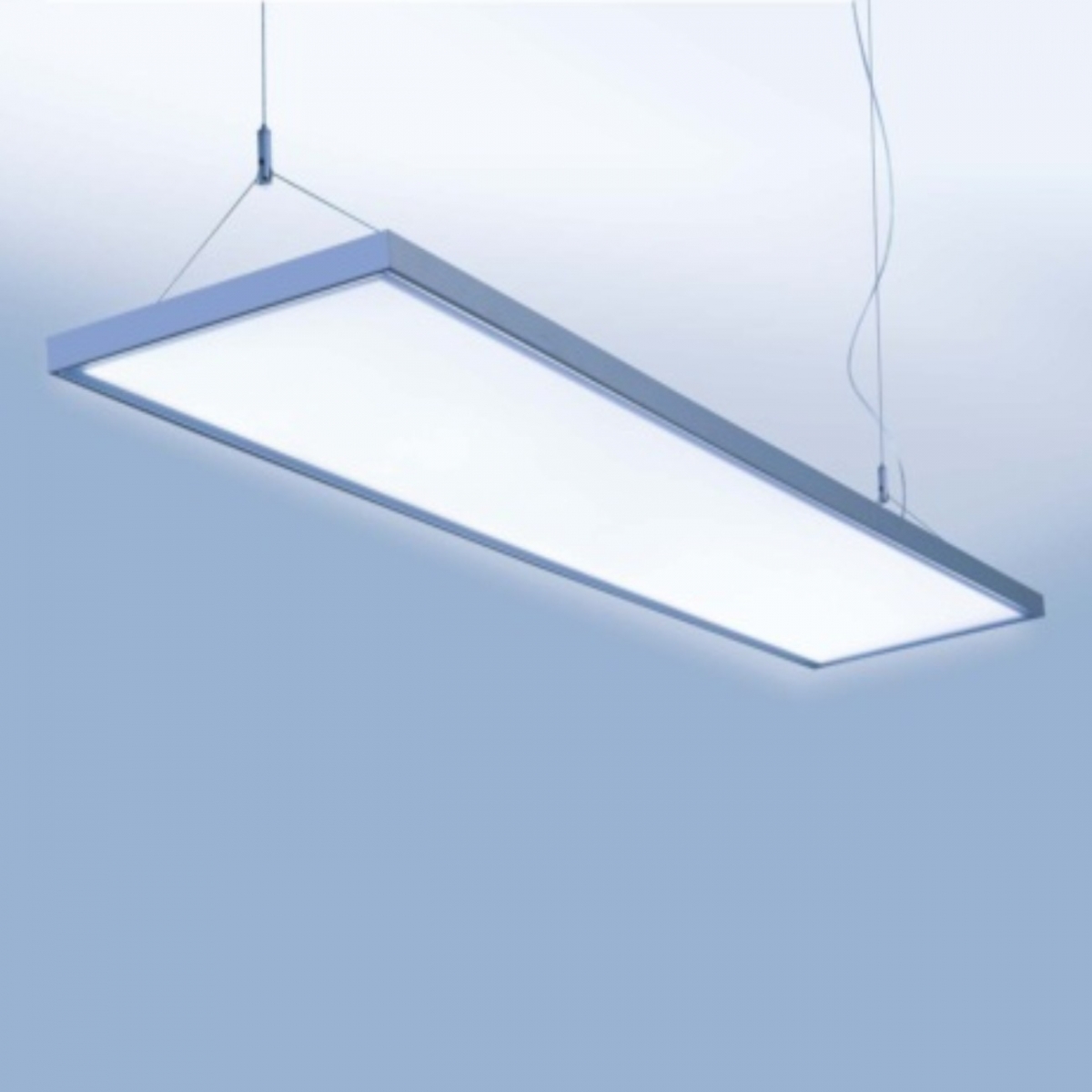 Luminaire LED : Luminaire LED rectangulaire "super-plat" à éclairage direct